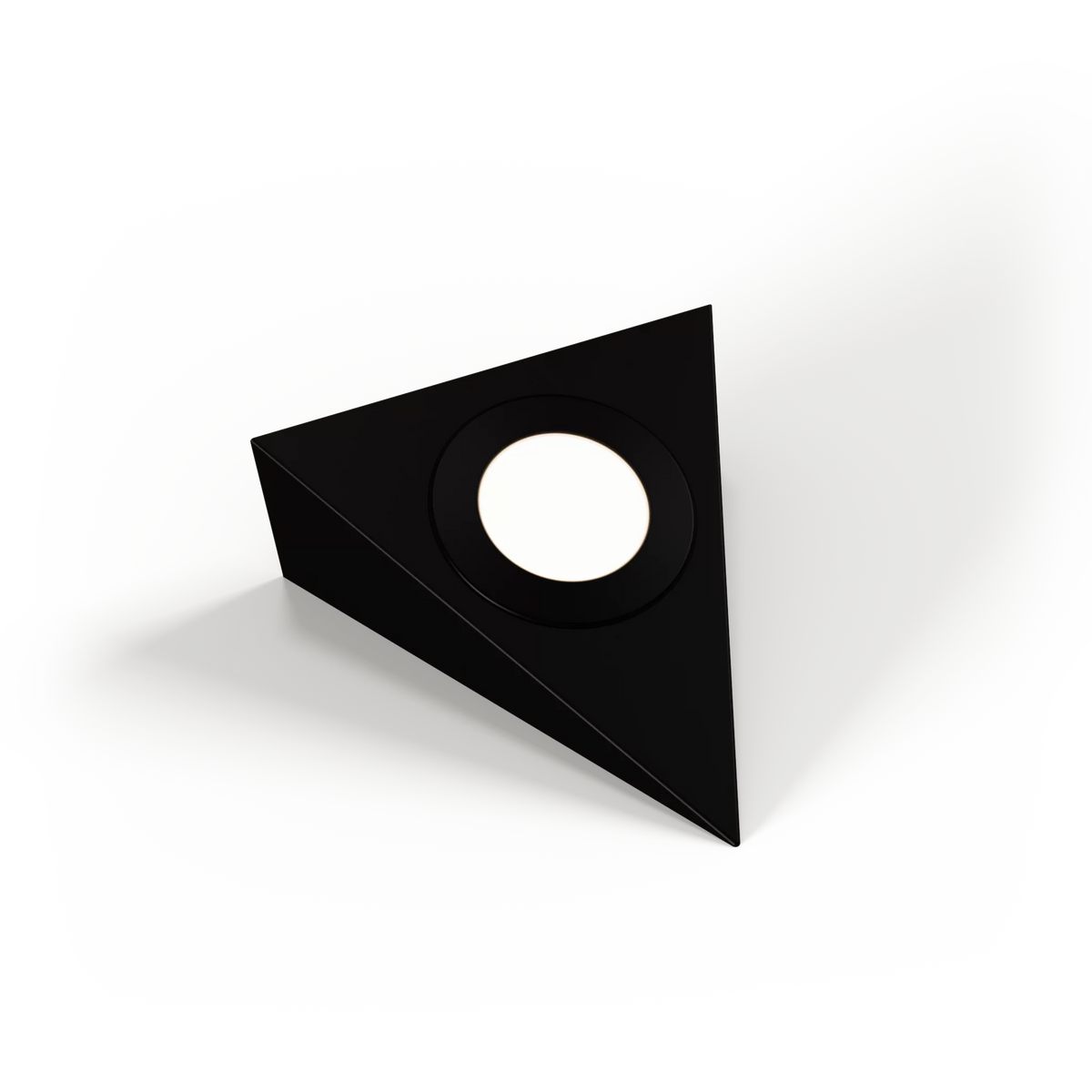Genoa, Black / Brushed Triangle Light - Warm/Natural/Cool White Switch ...