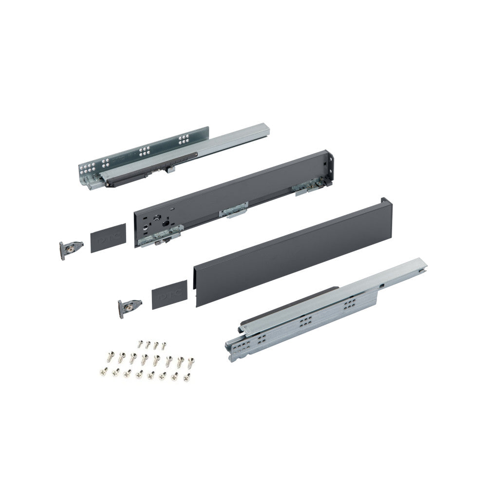 Twin Pro, 88mm Shallow Drawer Runner System, Double Wall Drawer Box ...