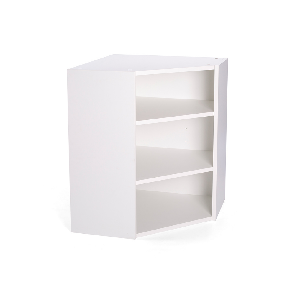 Duracab, Flat-Pack Diagonal Corner Wall Cabinet Unit, 600x600mm ...